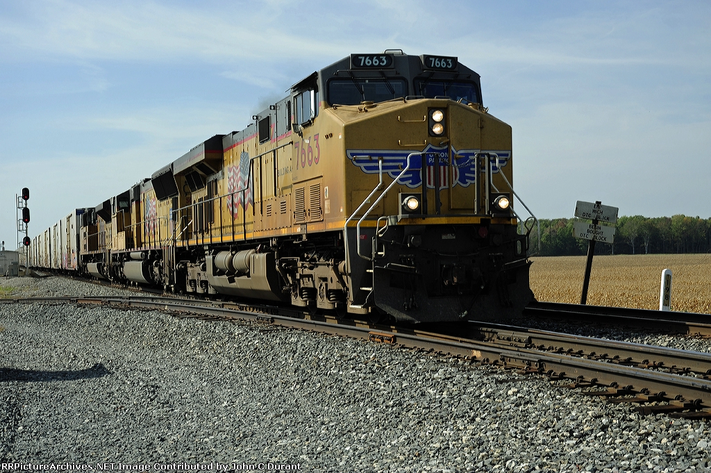 UP 7663 CSX Q-090